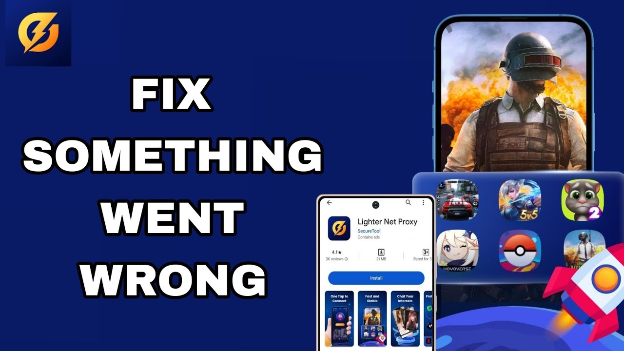 How To Fix And Solve Something Went Wrong On Lighter Net Proxy App ...