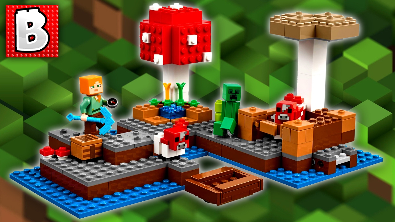 LEGO The Mushroom Island 21129 LIVE BUILD!!! 2017 Minecraft Set ...