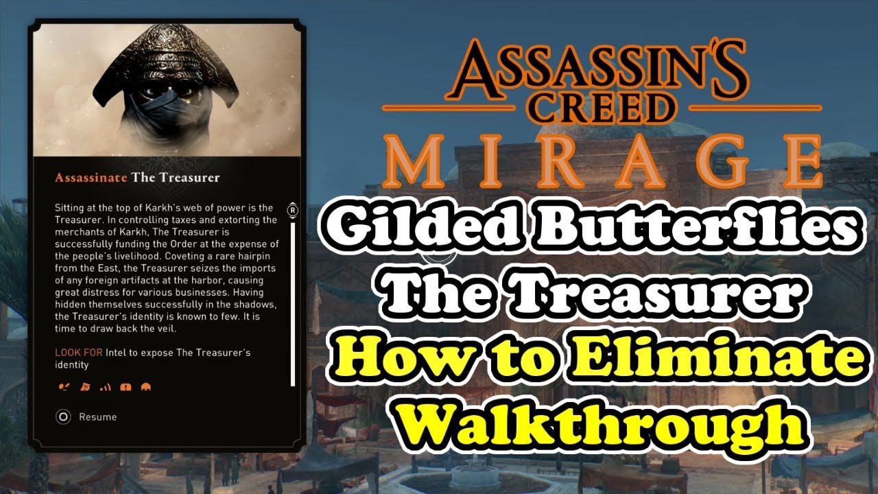 AC Mirage Gilded Butterflies Investigation Walkthrough Guide (Eliminate ...