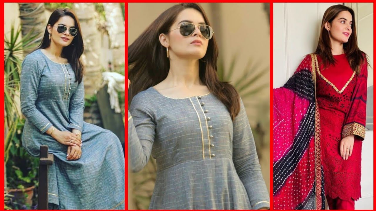 Beautiful And Stylish Dresses Of Minal Khan|2020|#Minal #Khan Dress ...
