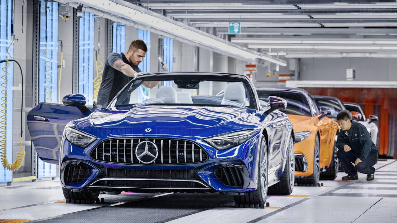 A Tour Inside AMG Best Factory Producing the New Mercedes-AMG SL - YouTube