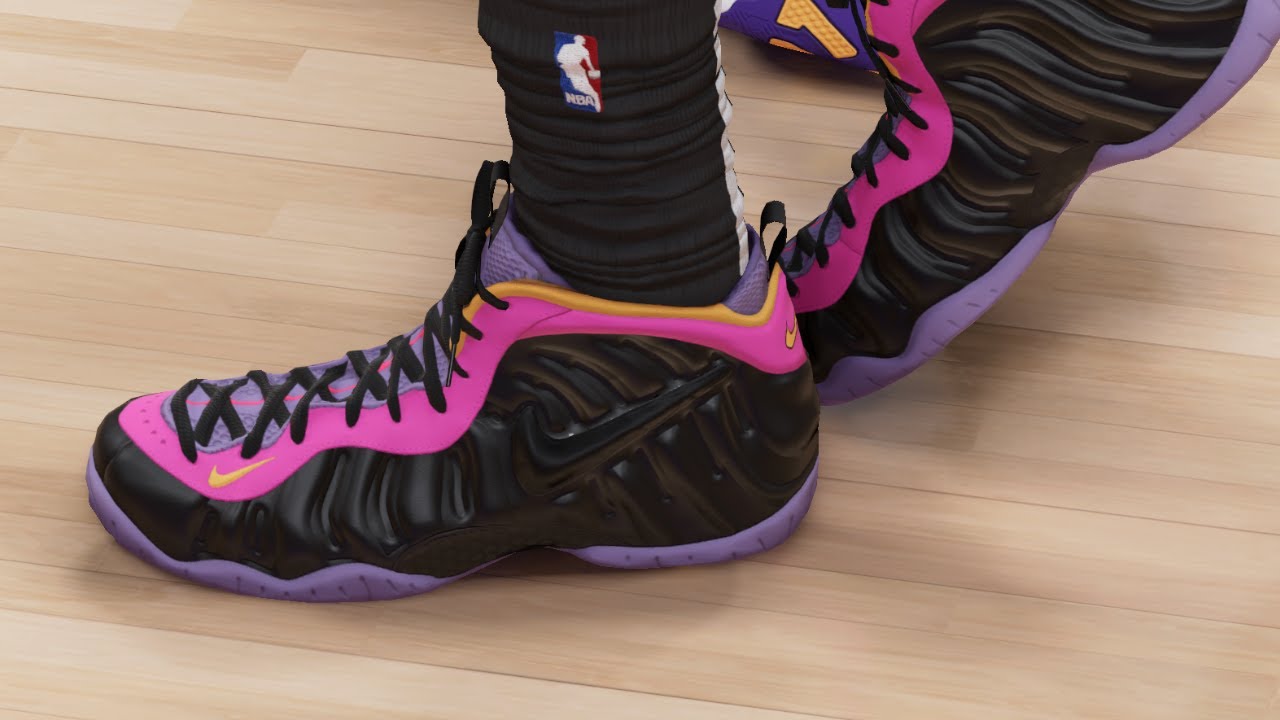 Nike posite One Cave Purple NBA2K23 SHOE CREATOR - YouTube