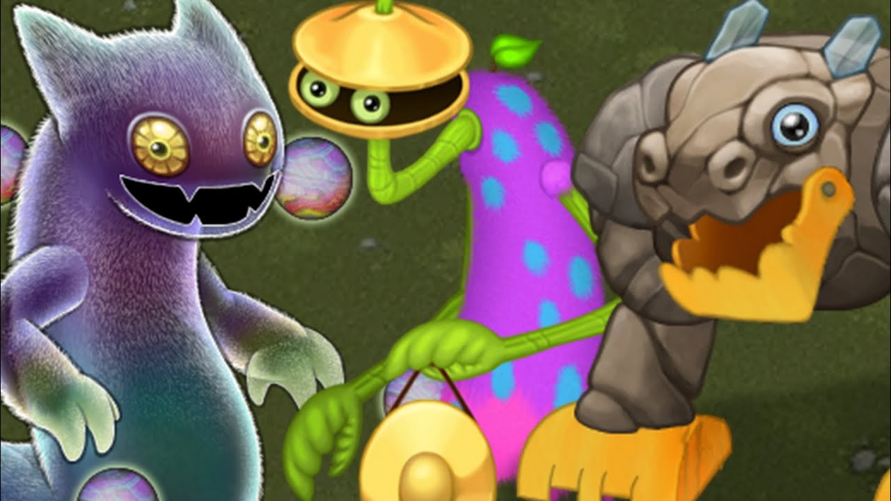 Ghazt, Clamble & T-Rox Trio! - Plant Island | My Singing Monsters - YouTube