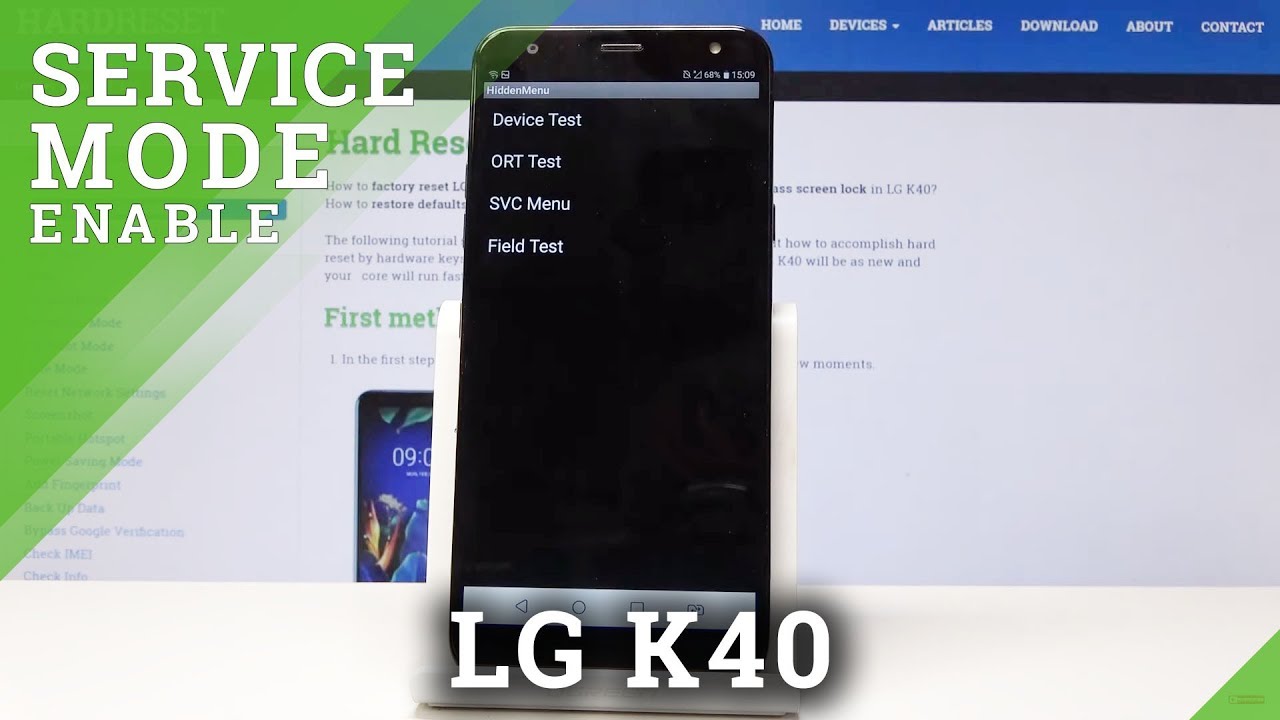 How to Open Service Mode in LG K40 - Secret Code / Hidden LG Mode - YouTube