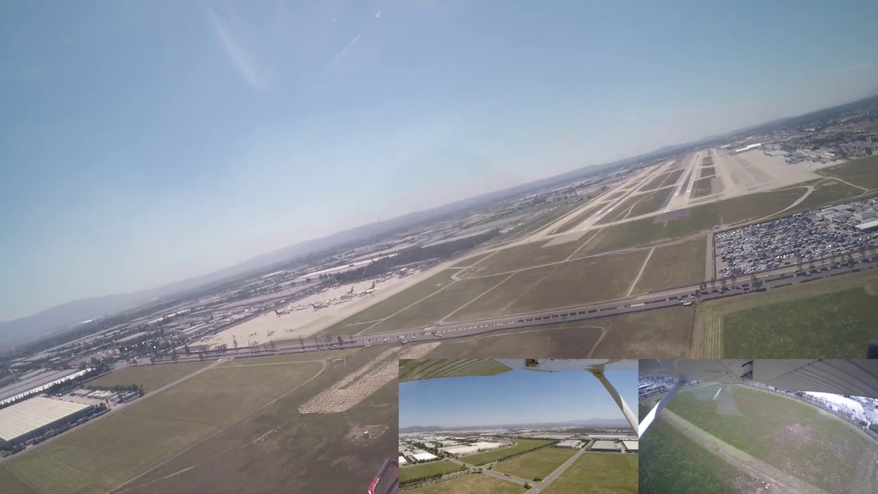 ONT Runway 26L 26R and Midfield Crossing 4-24-2020 - YouTube