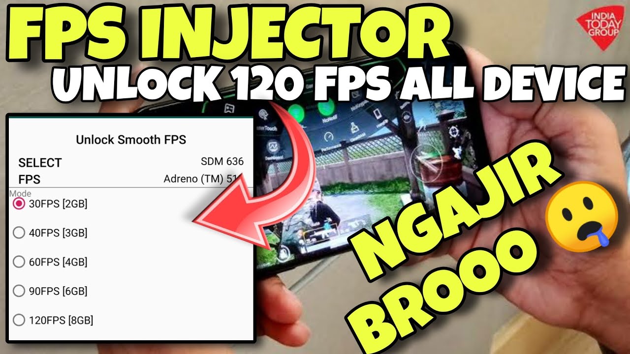 FPS INJECTOR 120HZ - UNLOCK 120 FPS DI SEMUA DEVICE TANPA ROOT - YouTube