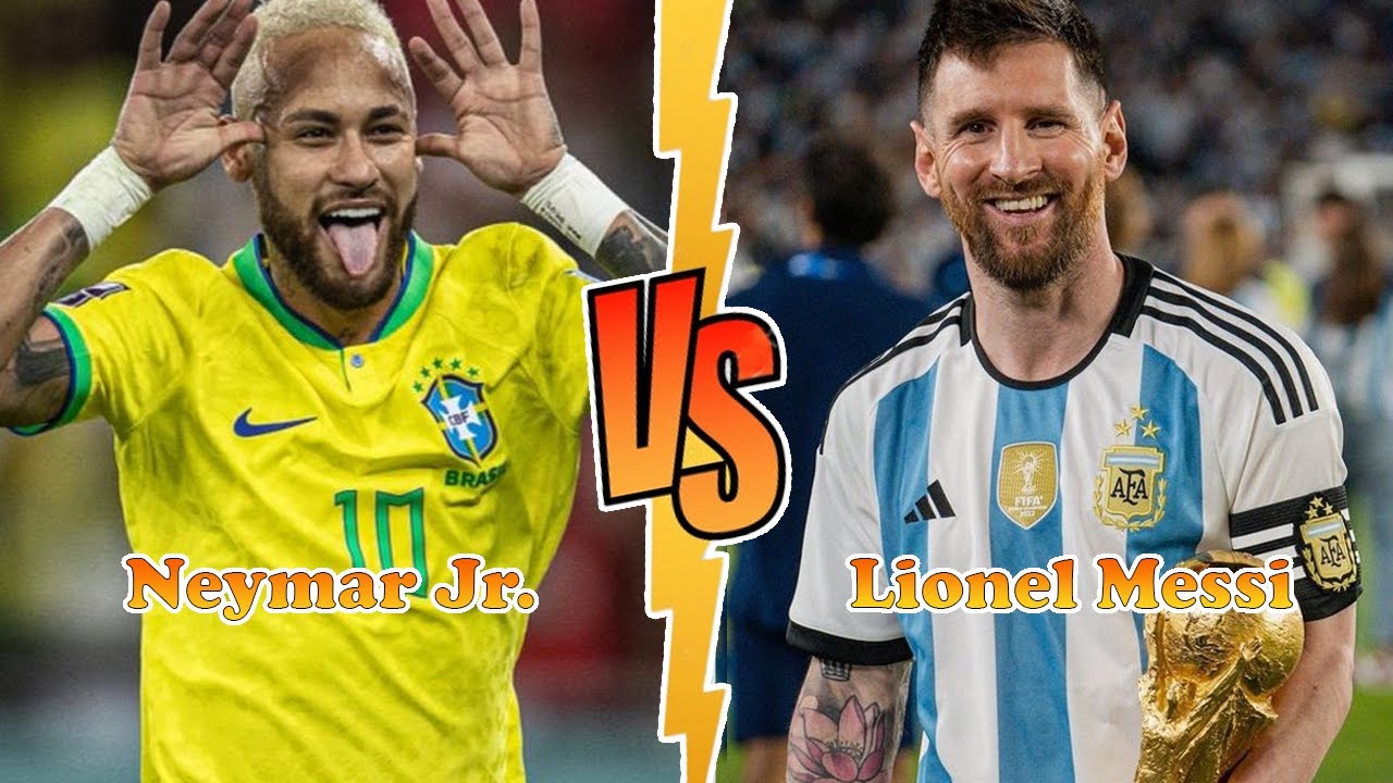 Neymar En Messi Behang 2024