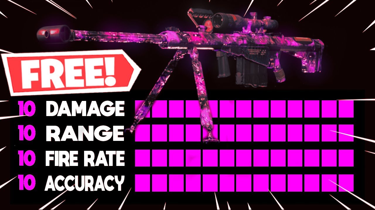 the FREE sniper blueprint TAPS In Warzone - Monsoon M82 Blueprint ...