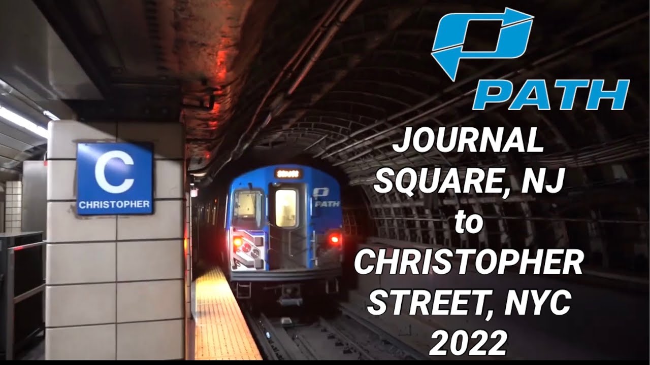 Journal Square PATH Train to Christopher Street Station (2022) - YouTube
