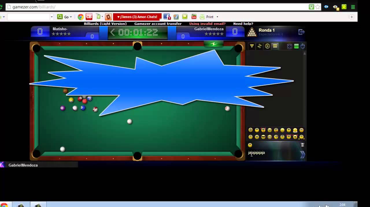 Juego de Pool Online Gamezer - YouTube