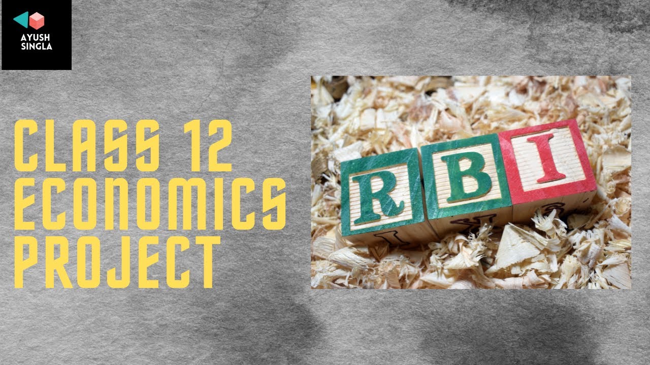 Class 12th project on Central Bank | Reserve Bank of India (RBI) - YouTube