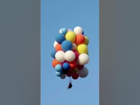 How many balloons to lift a person? - YouTube