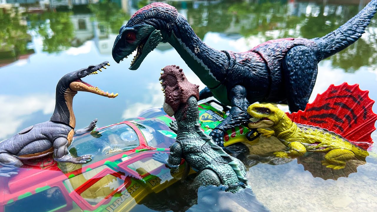 Velociraptor vs Nothosaurus, Dimetrodon, Prestosuchus 🦖|Jurassic World ...