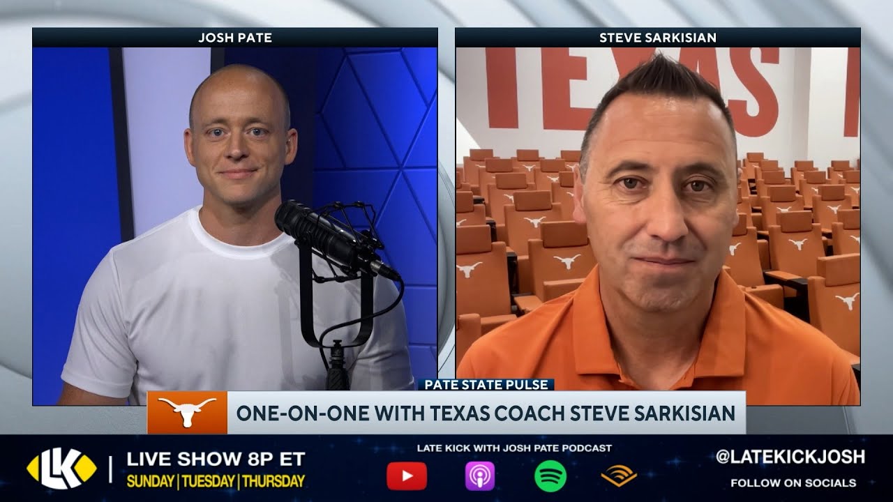 Steve Sarkisian Joins Josh Pate (Late Kick Cut) - YouTube