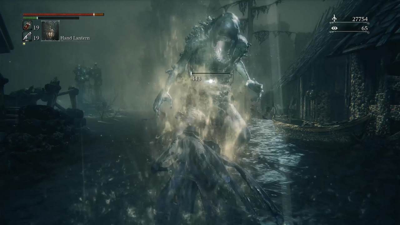 Into the fishing hamlet | Bloodborne | Part 19 (Double Shark Fight ...