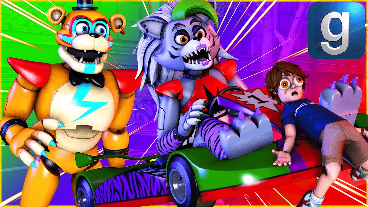 Gmod FNAF | Roxanne's Go Kart! - YouTube