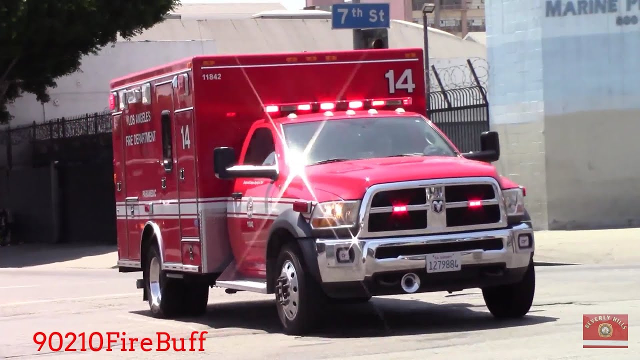 LAFD Rescue 14 Responding - YouTube
