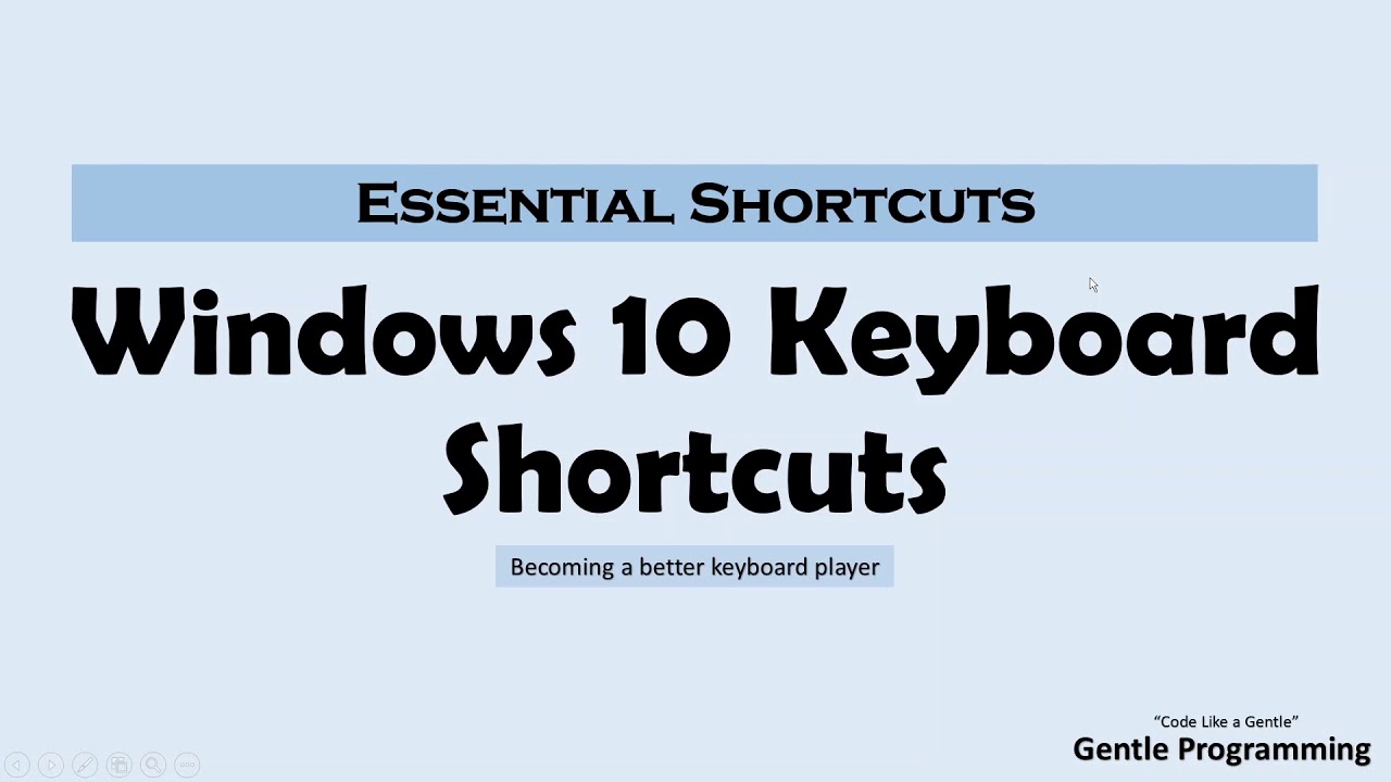 Windows 10 keyboard shortcuts | Essential Shortcuts - YouTube