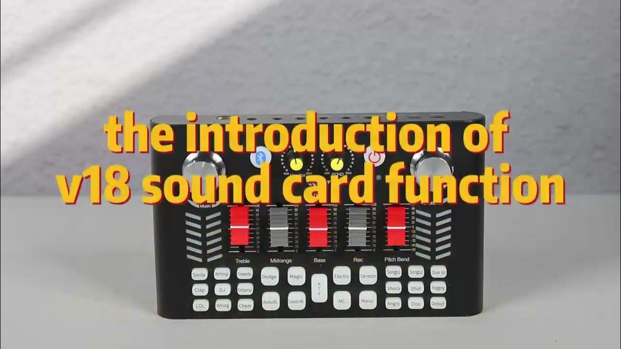 Tnw V18 Sound Card Function Introduction Youtube