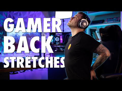 5 Stretches Gamers can do for BACK PAIN - YouTube
