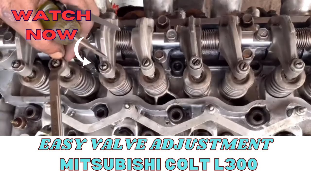 Easy Valve Adjustment Mitsubishi Colt L300 - YouTube