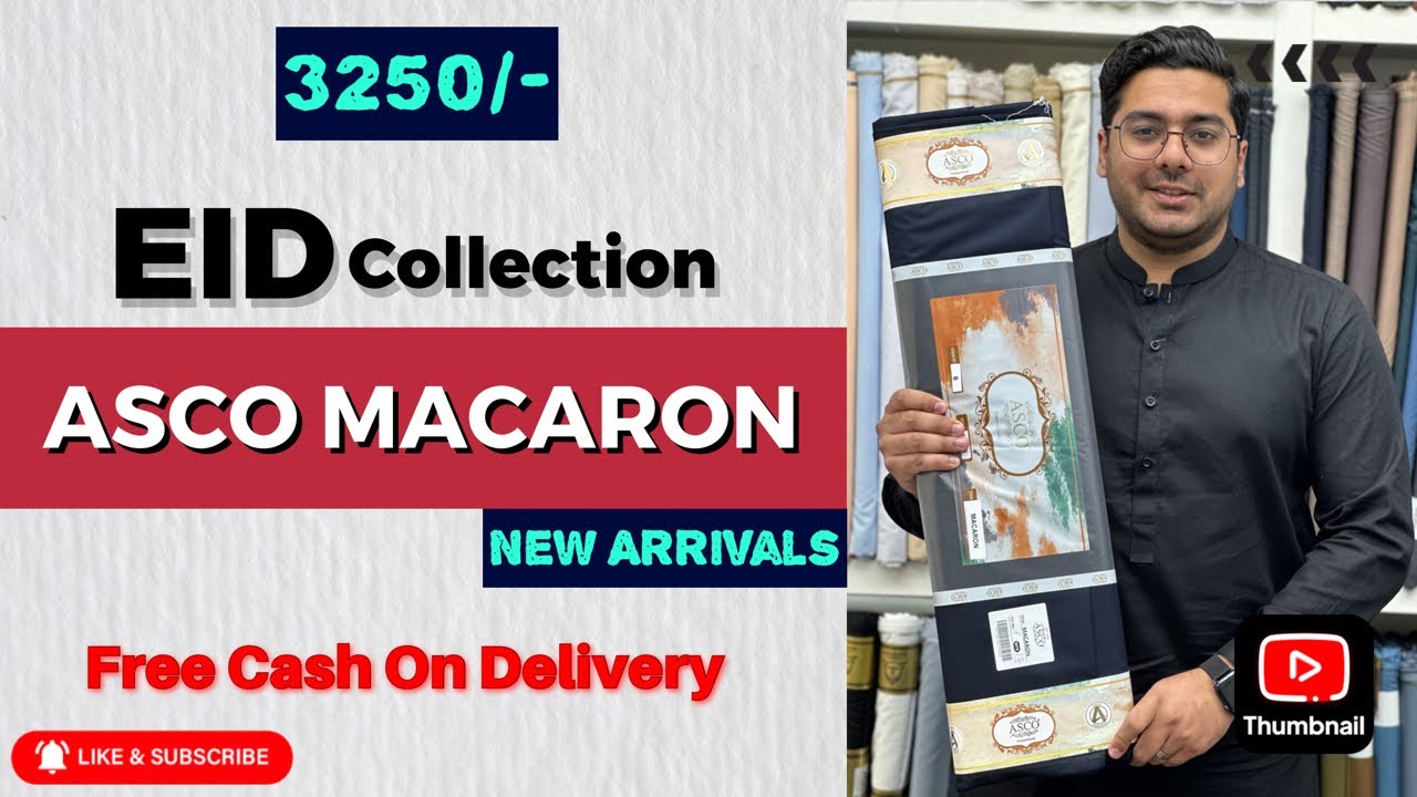 Asco Macaron Eid Wash N Wear Designer Collection | Asco Mens Wear In ...