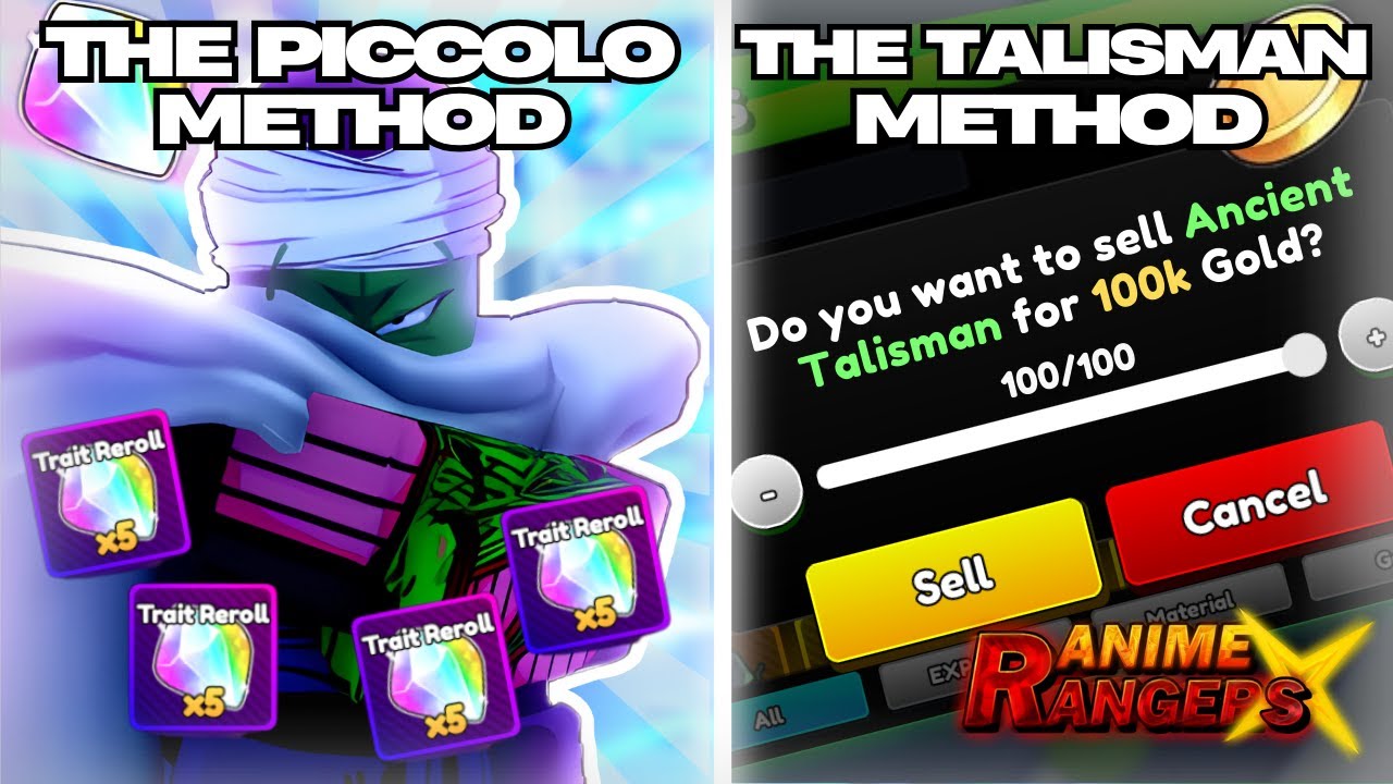 The ONLY Right Way to Grind Trait Rerolls & Gold in Anime Rangers X ...