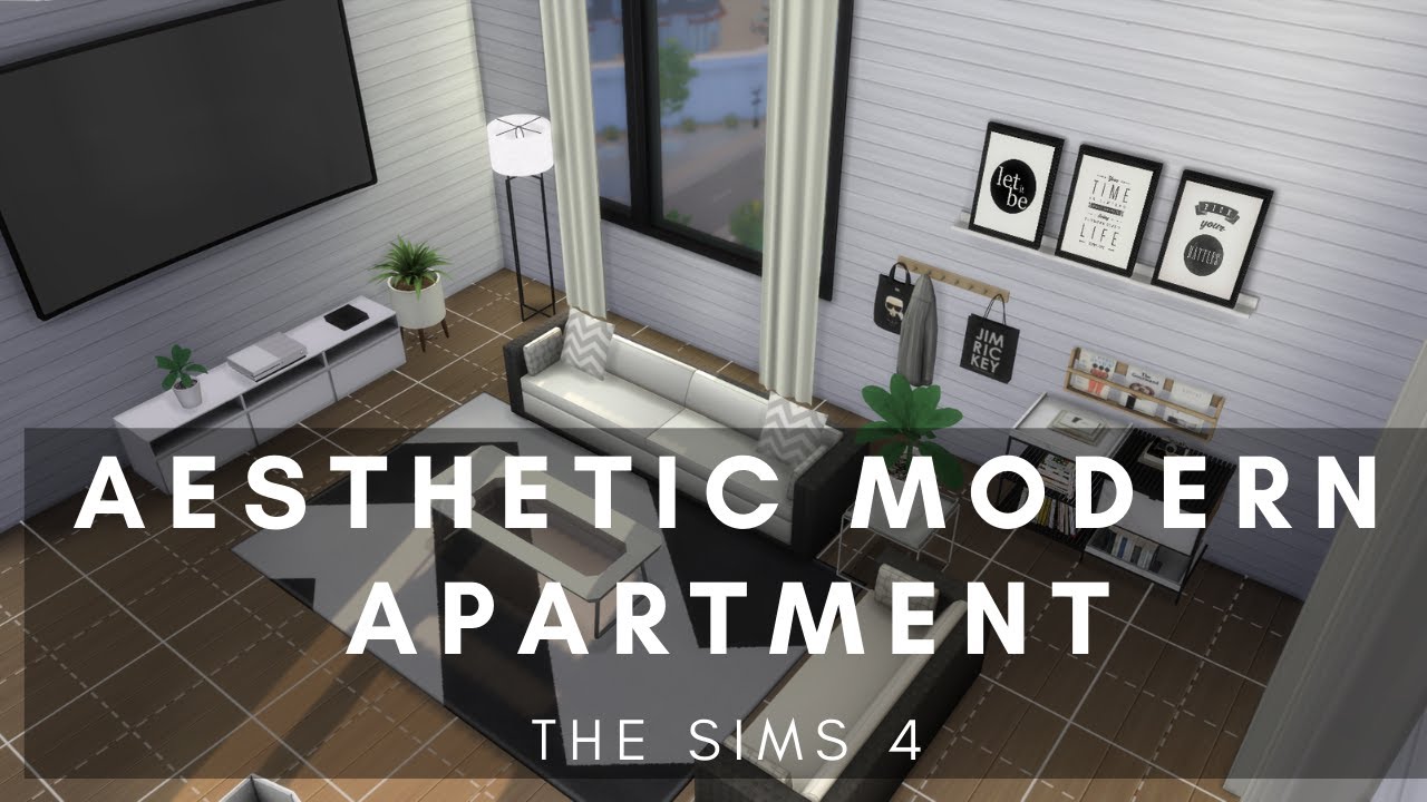 AESTHETIC MODERN APARTMENT | THE SIMS 4 | STOP MOTION | CC | MALAYSIA ...