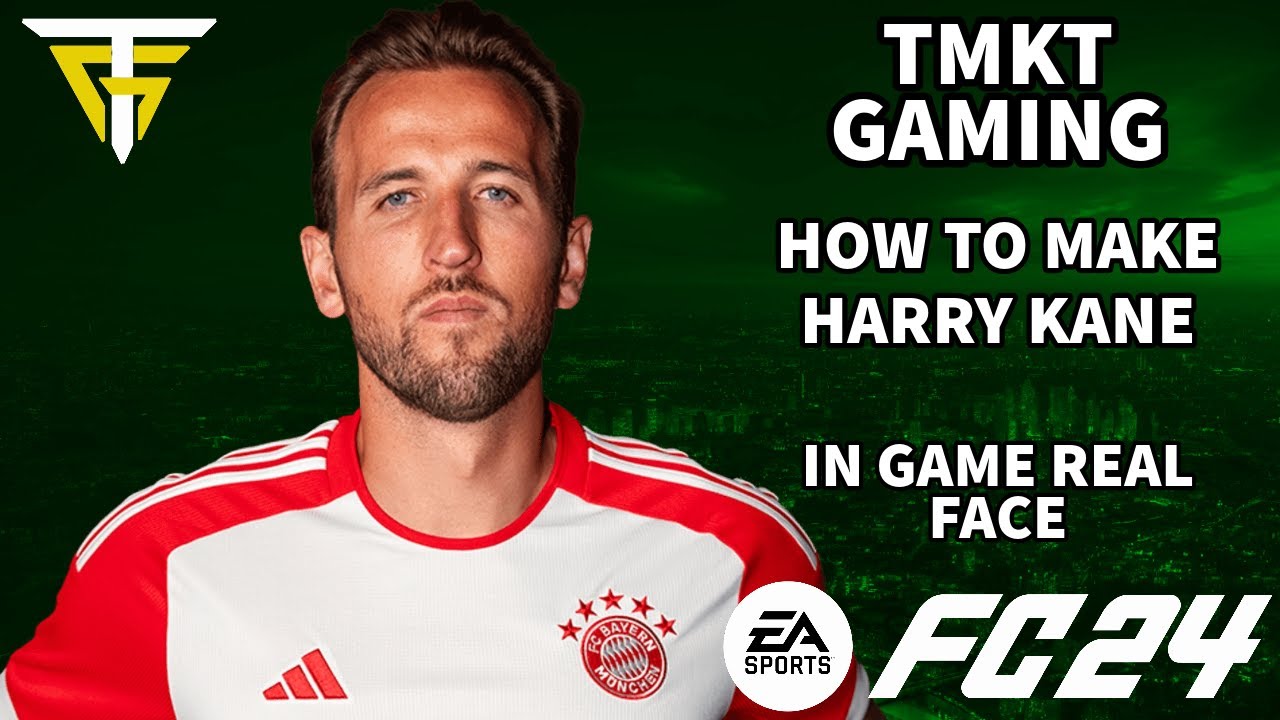 EA FC 24 - How To Make Harry Kane - In Game Real Face! - YouTube