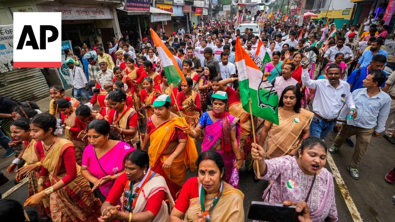 Colorful roadshows and rallies mark election campaigns in India ahead ...