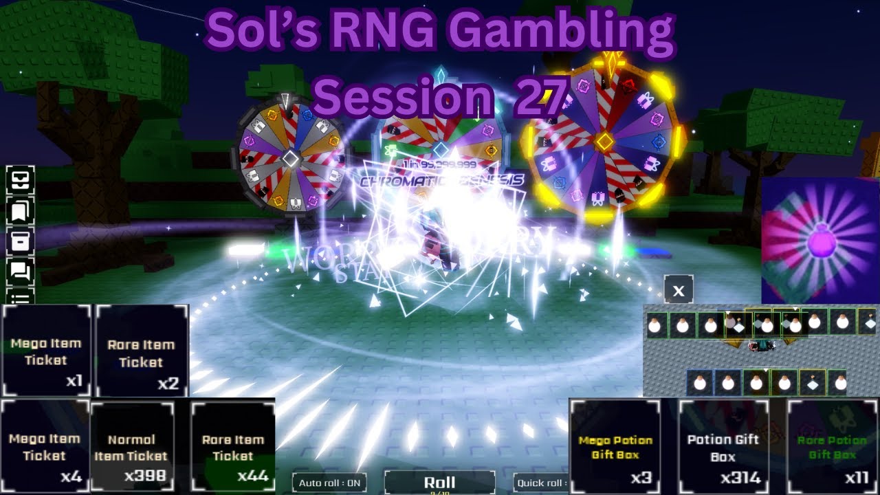 449 tickets & 328 boxes | Sol's RNG Gambling Session 27 - YouTube