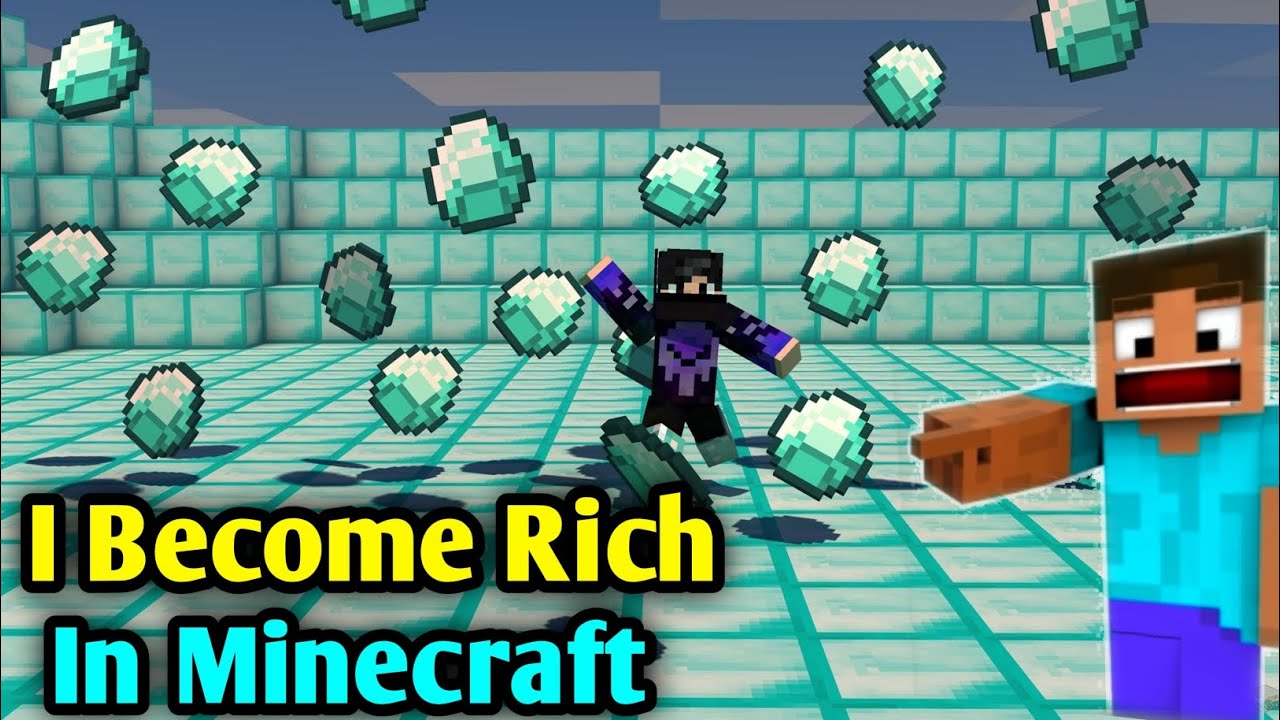 I Become Rich In Minecraft 😱😎||diamond 💎 in Minecraft|| bro gamer is ...
