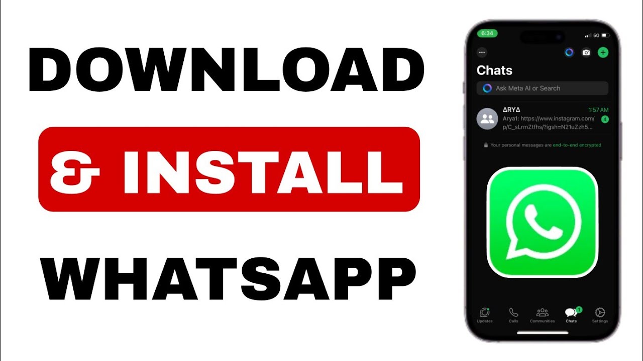 How to Download & Install WhatsApp Mobile App in 2024 (Quick And Easy ...