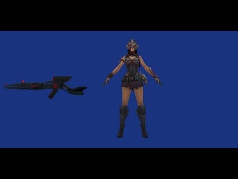HEADHUNTER CAITLYN SKIN MODEL - LEAGUE OF LEGENDS - LOL PBE , EthanD ...