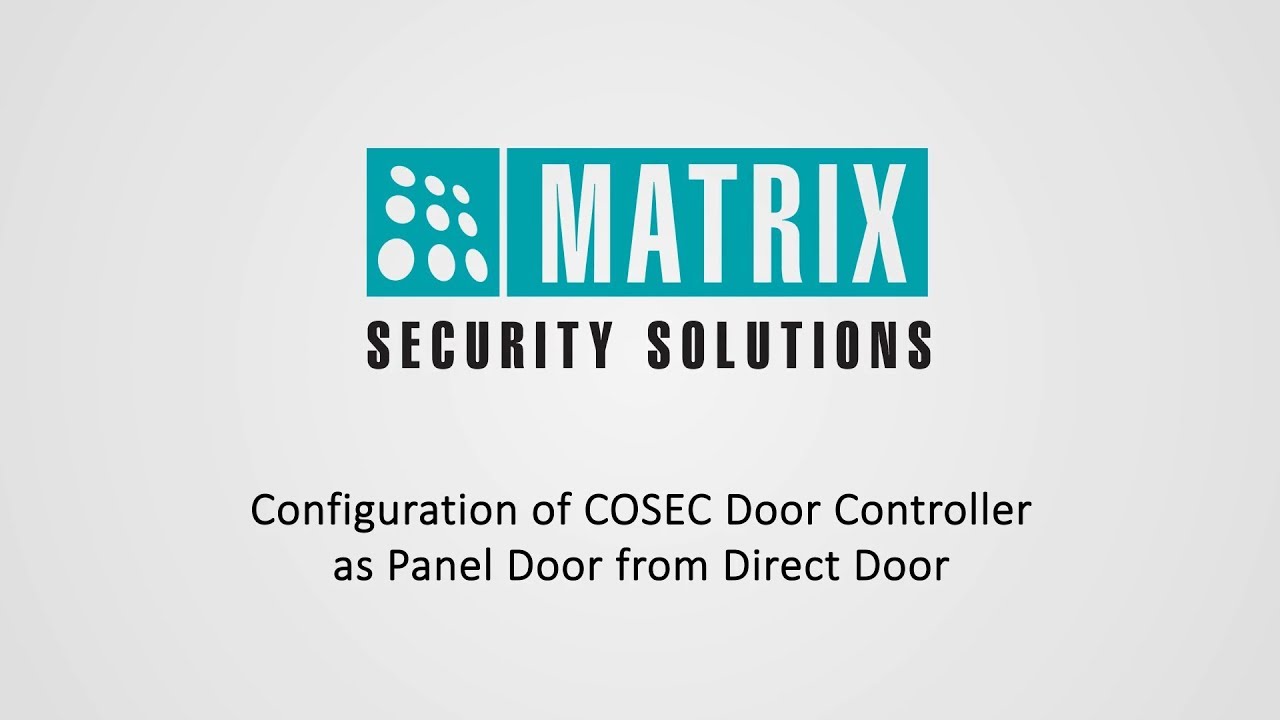 Configuration of COSEC Door Controller as Panel Door from Direct Door ...
