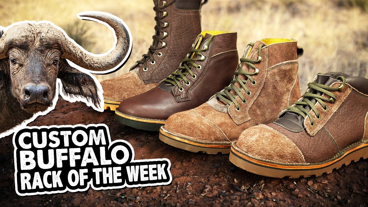Custom African Buffalo Boots! // Custom Rack Of The Week #12 - YouTube