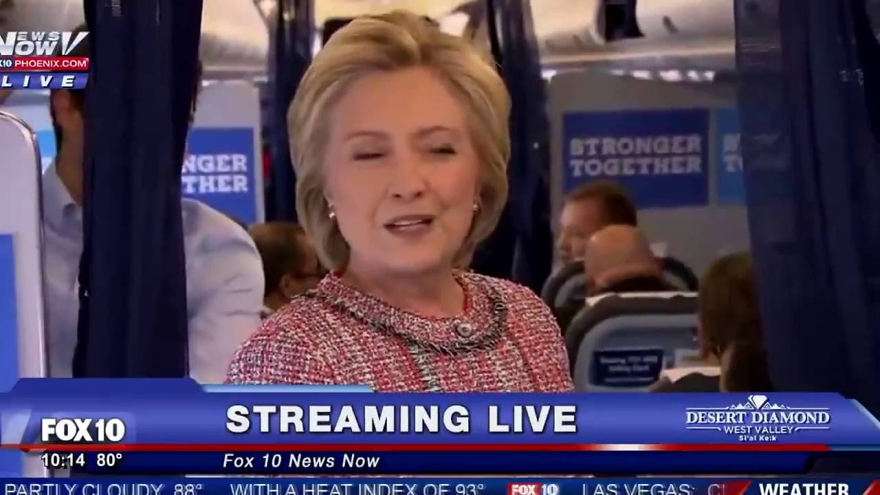 Hillary Clinton with Voice Box in her mouth (Possible Body Double ...