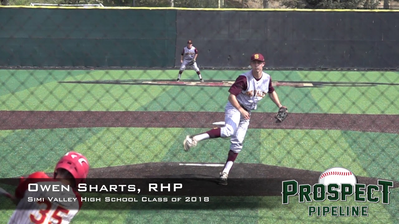 Owen Sharts, RHP, Simi Valley High School Class of 2018, Pitching ...