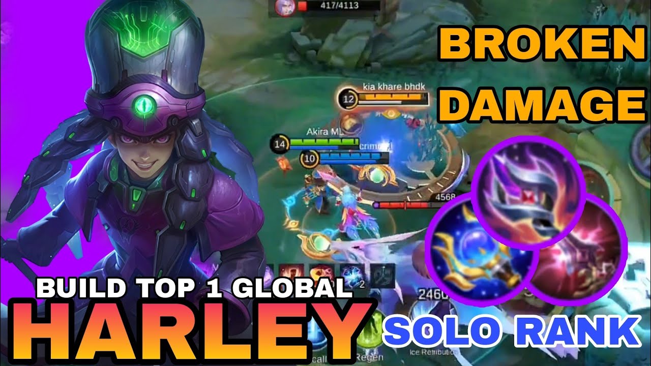 HARLEY BEST BUILD 2024 | SOLO RANK HARLEY GAMEPLAY | MOBILE LEGENDS ...