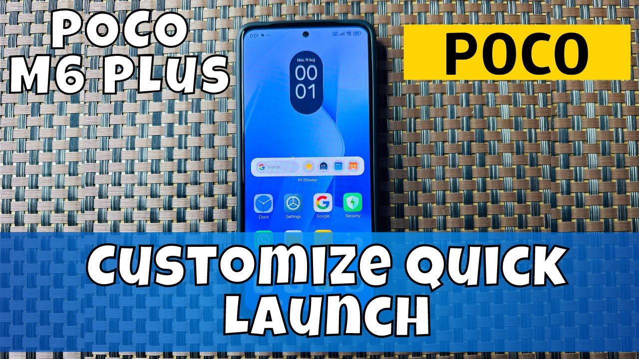 How to Customize Quick Launch on POCO M6 Plus | Quick Lunch on POCO M6 ...