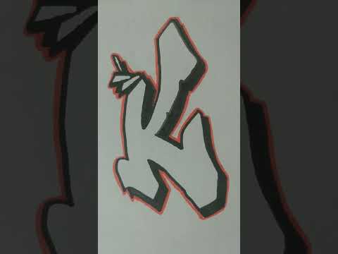 Graffiti K harfi yazma #graffitty K Letter To write 