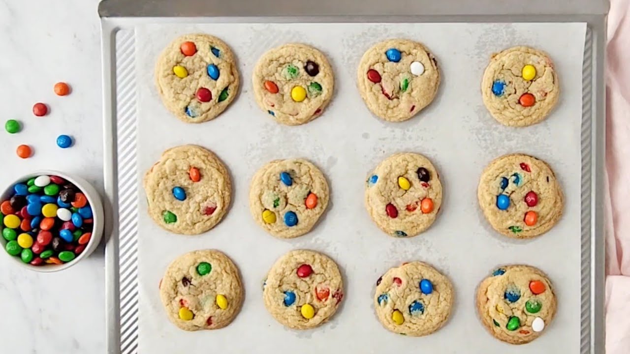 Soft Gluten-Free M&Ms Cookies - YouTube