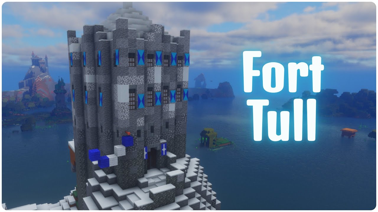 Minecraft small mountain castle - Fort Tull - YouTube
