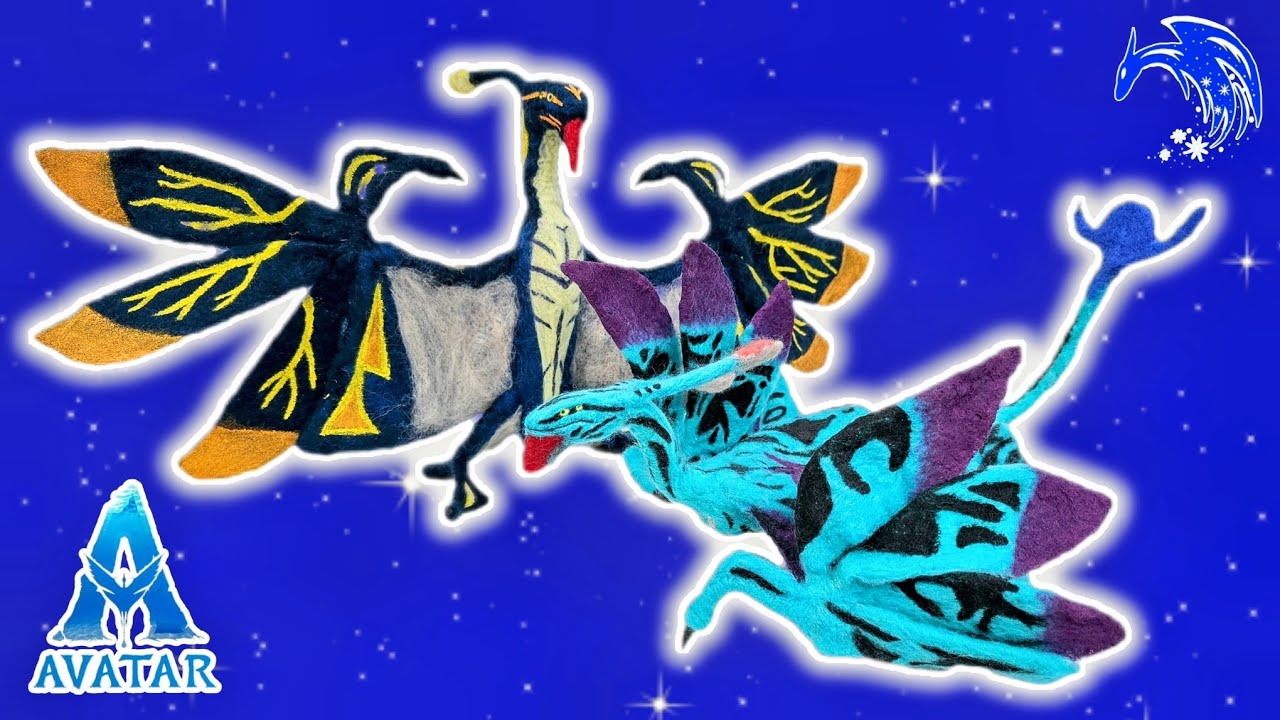 Felting a Magnificent Banshee from Pandora || Avatar Fire and Ash - YouTube