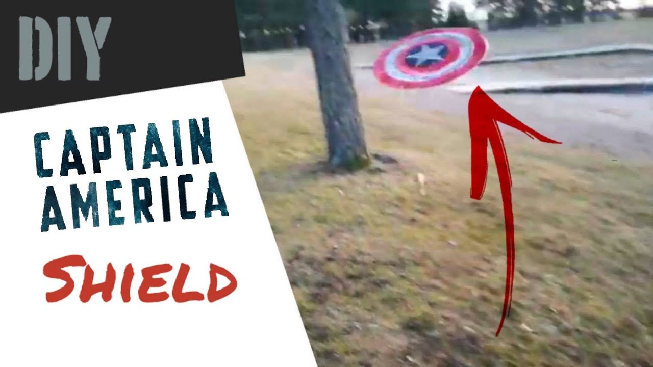 Making and throwing my cardboard captain america shield! - YouTube