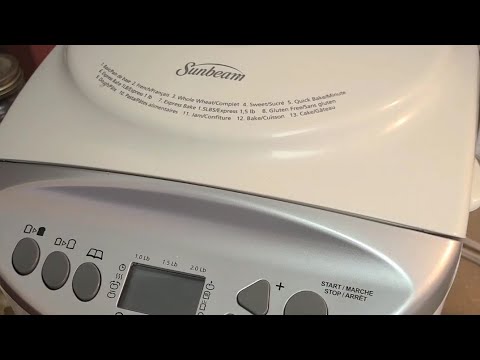 Easy White bread using Sunbeam Bread Maker - YouTube