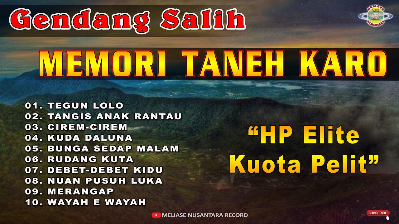 Gendang Salih Memori Taneh Karo - YouTube