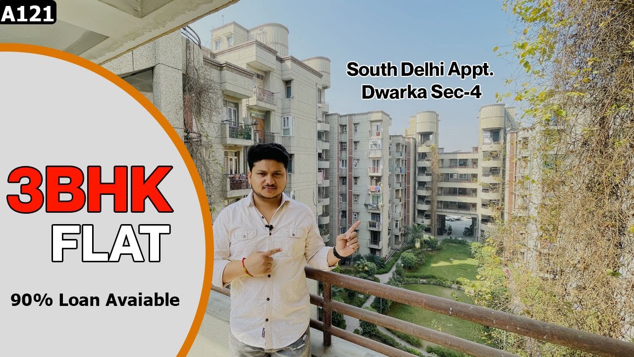 3BHK Society Flat in Dwarka Sector 4 #dwarkaflats #flatsindwarka - YouTube
