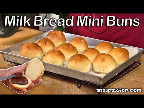 How to Make MILK MINI BREAD BUNS | Easy Mini Burger Buns - YouTube