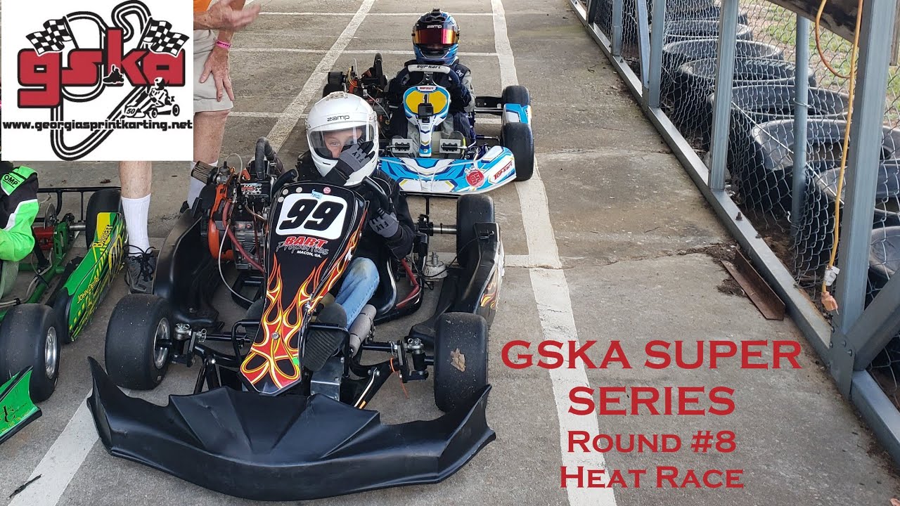 GSKA Super Series Round #8 Kid Kart Heat Race - YouTube